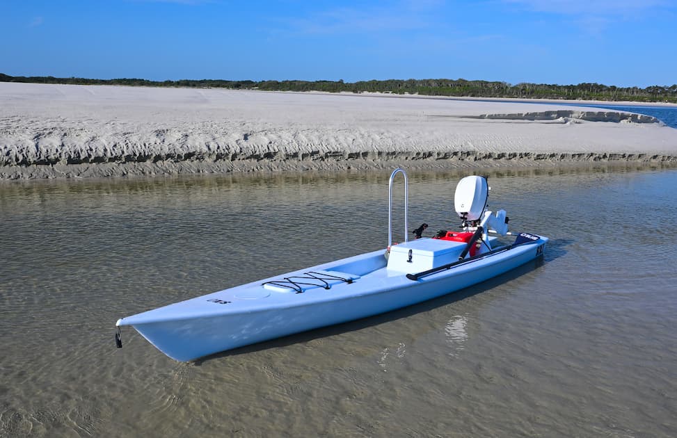 The Explorer series - Solo Skiff a fishing kayak, skiff, and SUP in one